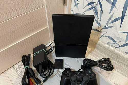 Sony PS2 Slim 8MB прошитая + 10 игр fmcb