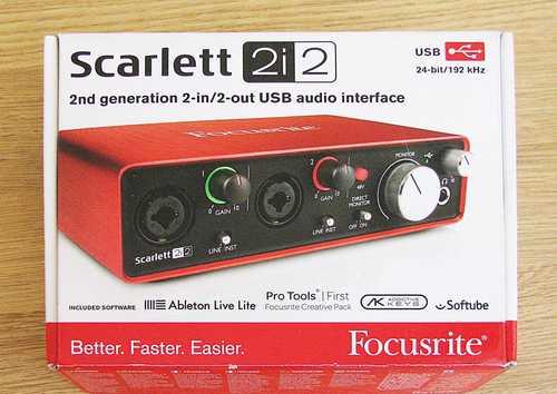 Внешняя звуковая карта focusrite scarlett solo 2nd