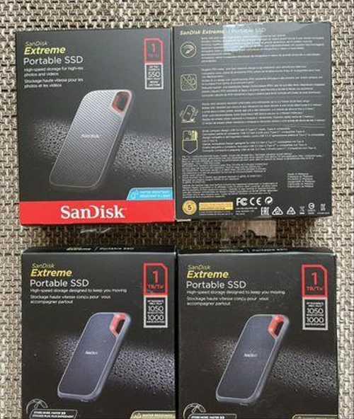 Sandisk extreme SSD V1-1тб, запечатаны