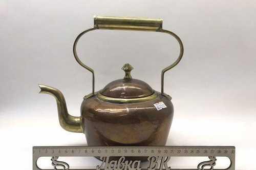 А1240 Старинный медный чайник, Европа, Англия