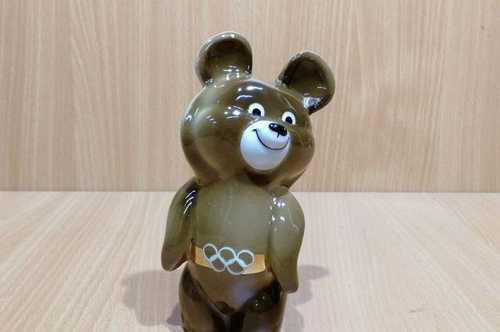 Статуэтка Олимпийский мишка 14 см фарфор Дулево