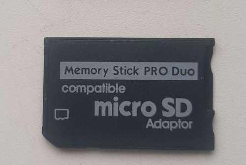 Адаптер карты памяти на MS Pro Du