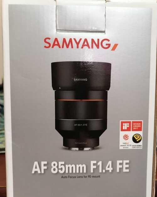 Автофокусный ф/о Samyang AF 85mm F1.4 FE Sony E