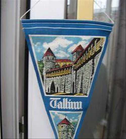 Вымпел "Tallinn", х/бткань28x14.5см, треугсостvf