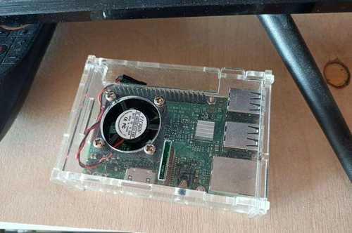 Raspberry pi 3 b в корпусе с кулером