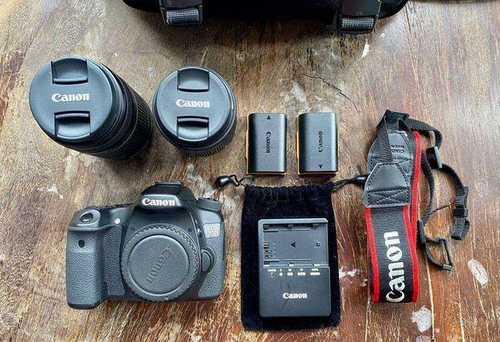 Canon 70D Full Package + 50mm Canon Lens