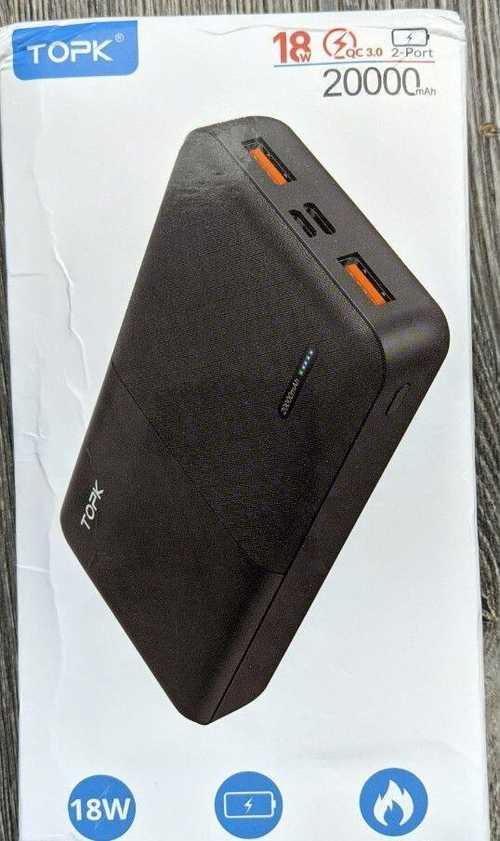 Powerbank topk 20 000 mAh QC 3.0