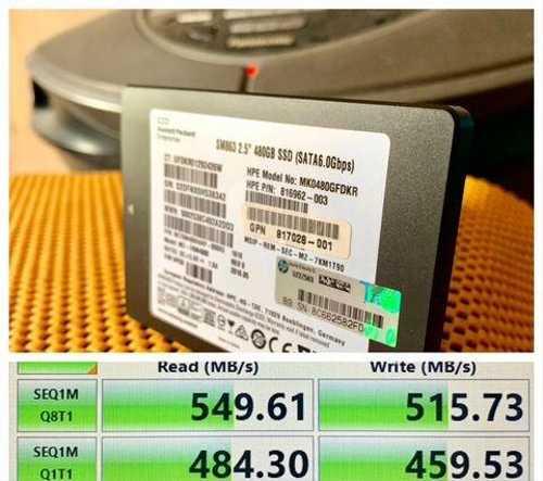 SSD 480Гб Hewlett Packard Enterprise / Samsung