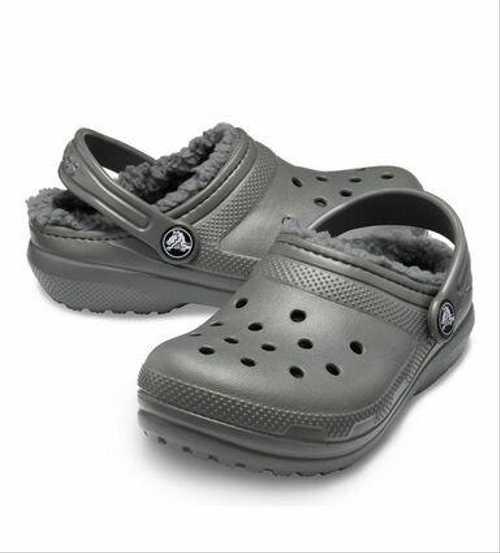 Сабо кроксы Crocs на меху, 28-29. Новые, оригинал