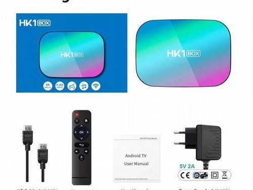 Тв приставка Android Smart TV HK1max box 4/32Гб