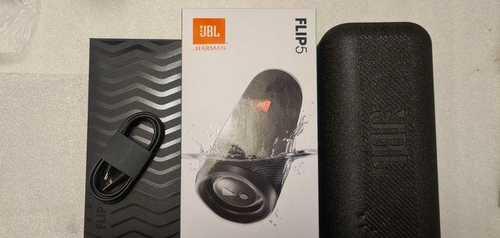 Коробка от JBL Flip 5 + кейс + type-c кабель
