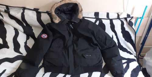 Пуховик-бомбер "canada goose". оригинал
