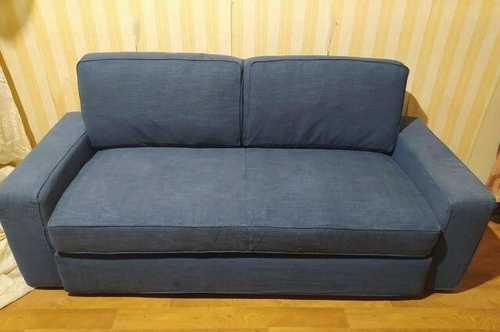 Икеа двухместный диван синий