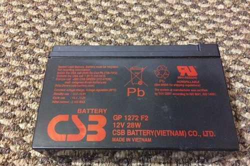 Аккумуляторы для ибп CSB GP 1272 12V