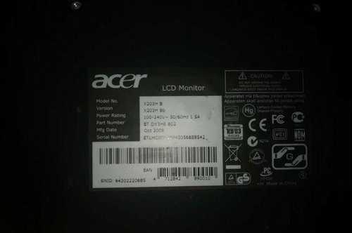 Монитор Acer X203H