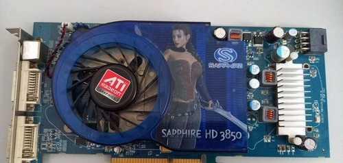 Видеокарта AGP ATI Sapphire Radeon HD 3850 512м