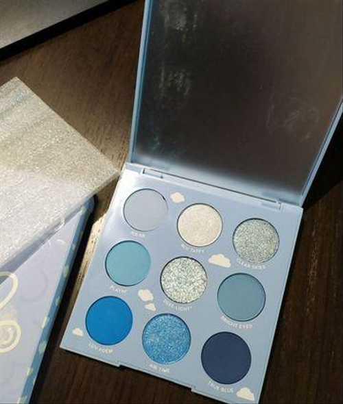 On cloud blue colourpop голубая палетка колорпоп