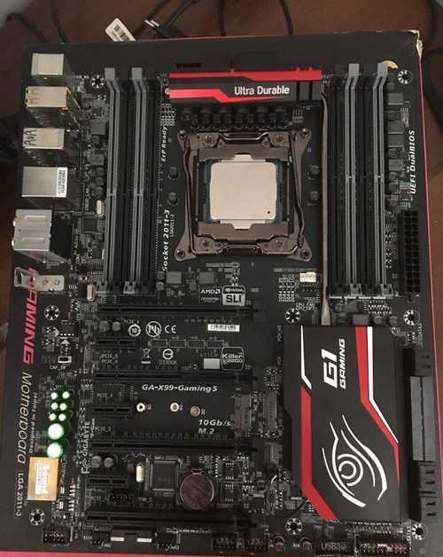 Gigabyte x99 gaming 5 + core i7 5820k