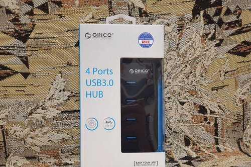 Новый USB-хаб Orico W9PH4-BK внешний 4xUSB 3.0