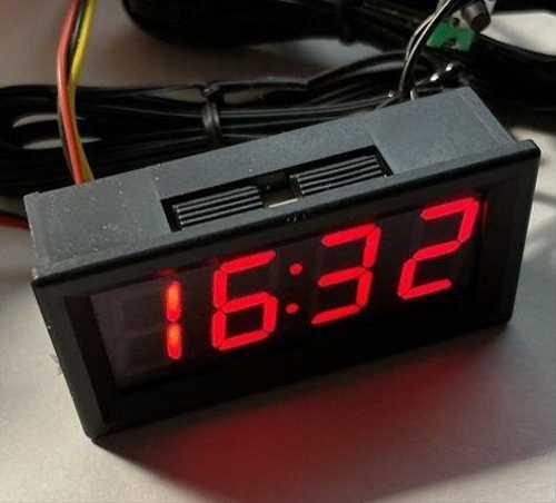 Электронные часы/вольтметр/термометр