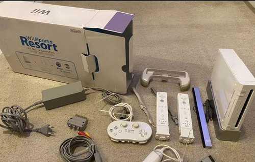 Nintendo Wii + 2оригинальных motion plus +gamepad