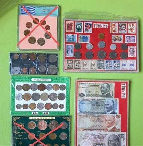 Монеты и банкноты: наборы, биметалл, СССР, памятны