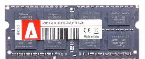 Модуль памяти Azerty sodimm 8Gb DDR3L 1600