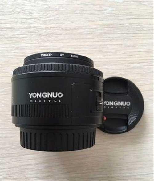 Объектив YongNuo AF 50mm F1.8 для Canon