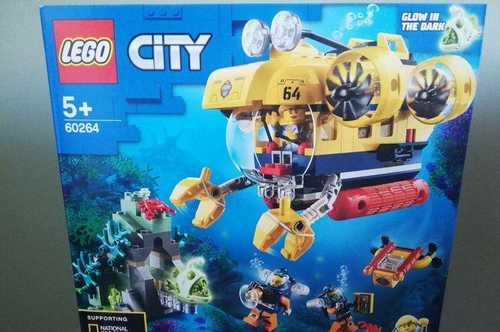Lego City 60264, исследовательская подводная лодка