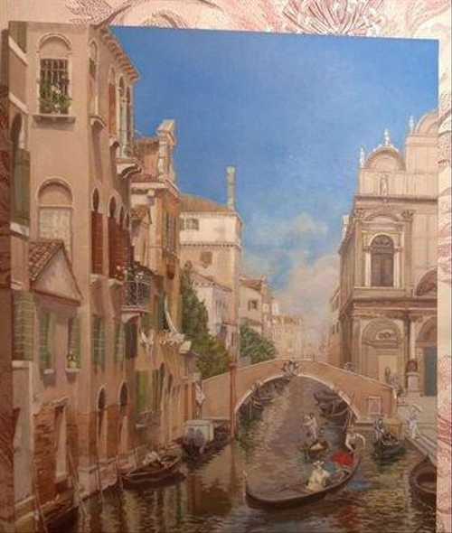 Копия картины Канал и Скуола Сан-Марко Рубенс Сант