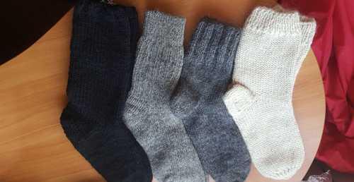 Носки чисто шерстяные вязаные мужские женские детс