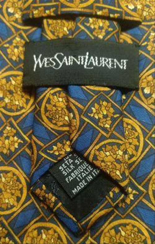 Галстук мужской винтаж Yves Saint Laurent