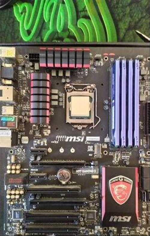 MSI H97 Gaming 3 +Intel Core i5 4670k +DDR 3 4x4