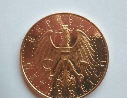Австрия, 100 шиллингов 1926 г., золото 900