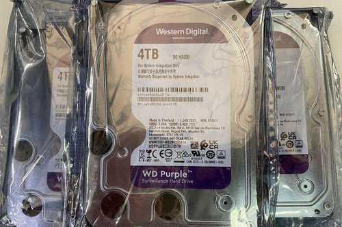 Новый диск WD Purple 4 tb SC HA500 WD40purz