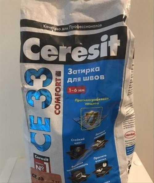 Затирка для швов 1-6мм Ceresit CE33