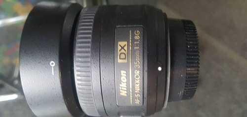 Объектив Nikkor 35mm f/1.8G AF-S DX