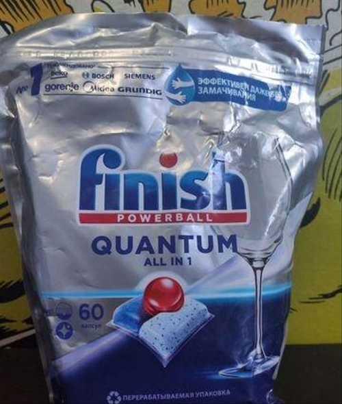 Таблетки для посудомоечных машин Finish Quantum