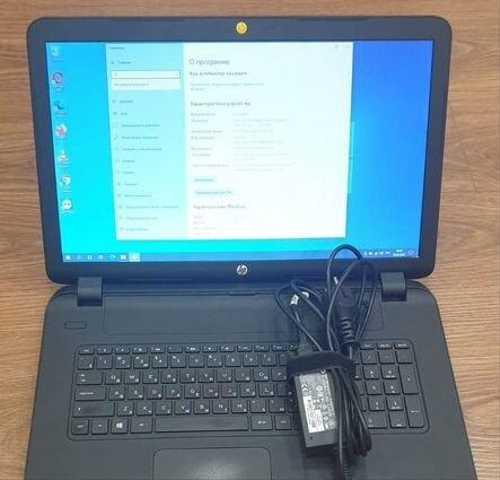 Ноутбук HP 17" A8-7050/8GB/240GB SSD/dvdrw