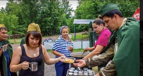 Военно-полевая кухня. походные пренадлежности