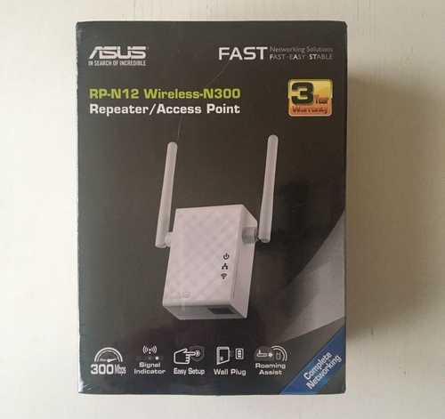 Ретранслятор Wi-Fi сигнала asus RP-N12