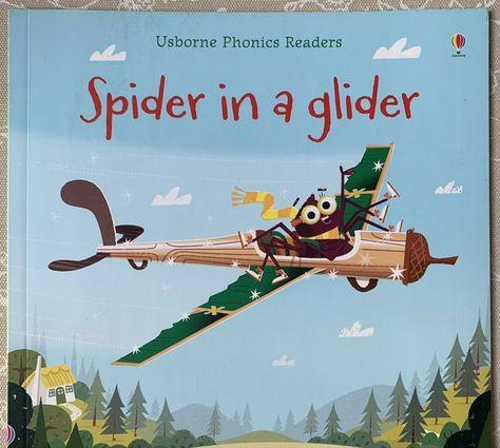 Spider in a glider. Usborne Phonics Readers