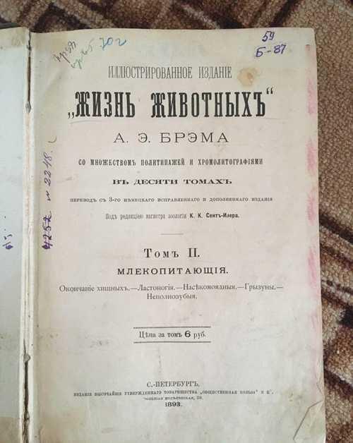 Книги 1893, 1894 гг