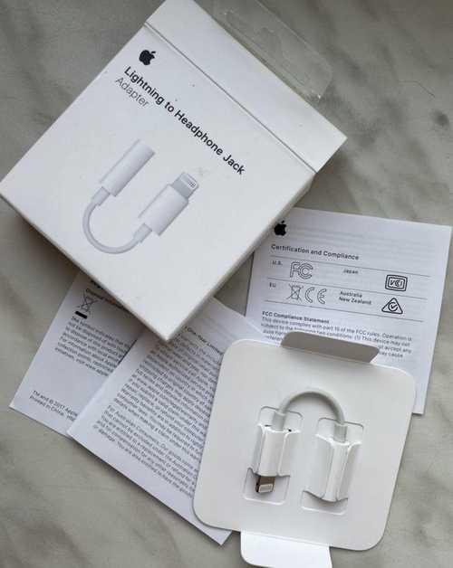 Переходник наушники Apple lightning to 3.5mm Headp