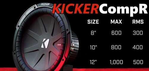 Автомобильный сабвуфер Kicker CompR 154