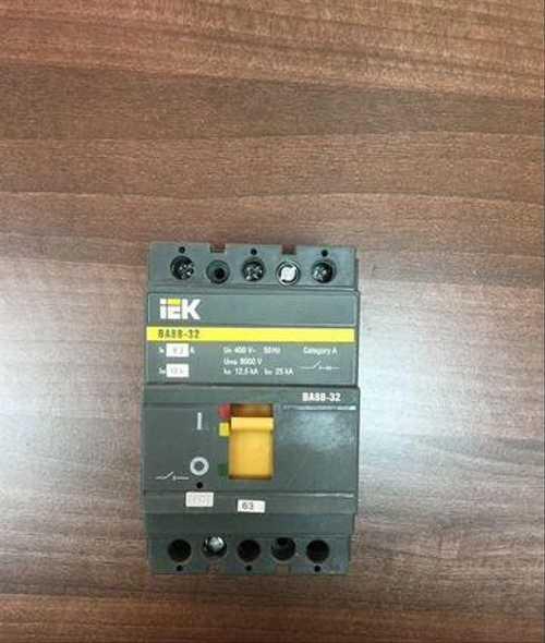 Выключатель автоматический IEK 3p ва88-32 63А 25кА