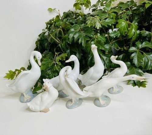 Статуэтки Lladro гуси и лебеди