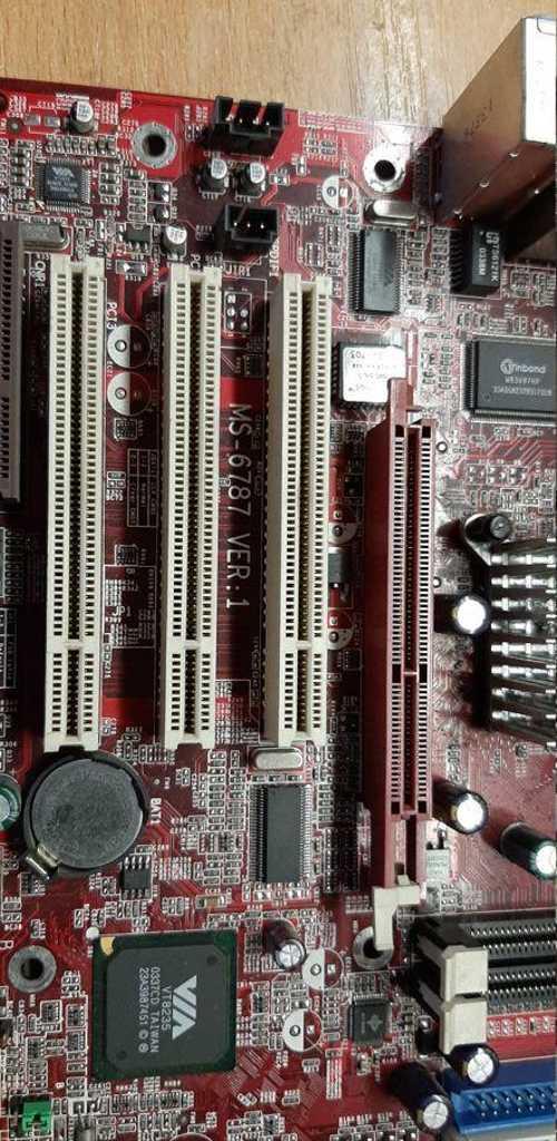 Комплект s478 Intel Pentium 4 + мать + кулер