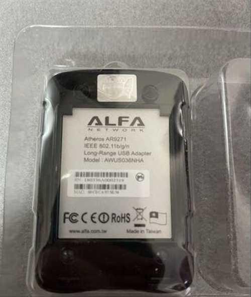 USB адаптер Alfa awus036NHA