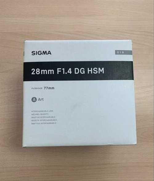 Обьектив Sigma 28mm F1.4 DG HSM